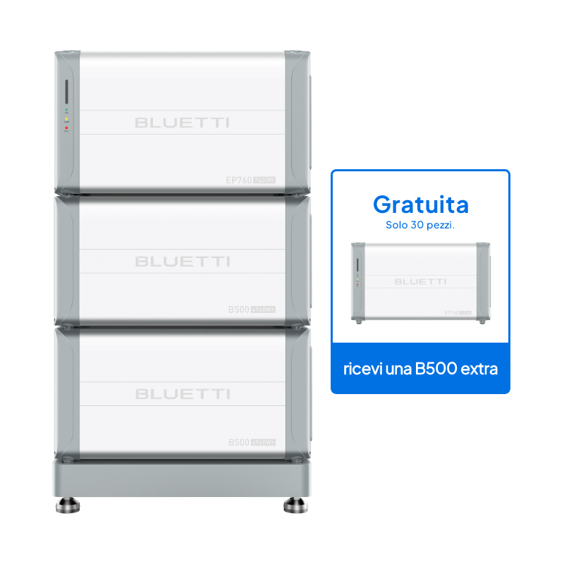BLUETTI EP760 + B500 Backup della batteria domestica | Fino a 7.600 W ...
